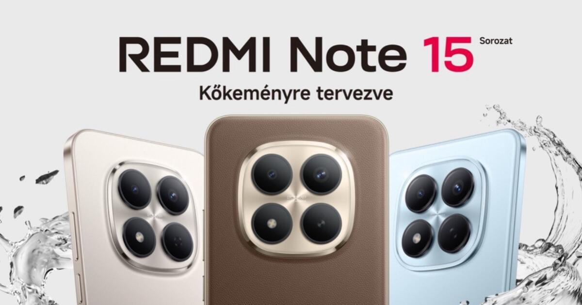 Esport1 - Itt az új Xiaomi Redmi Note 15 sorozat: erős aksi ...